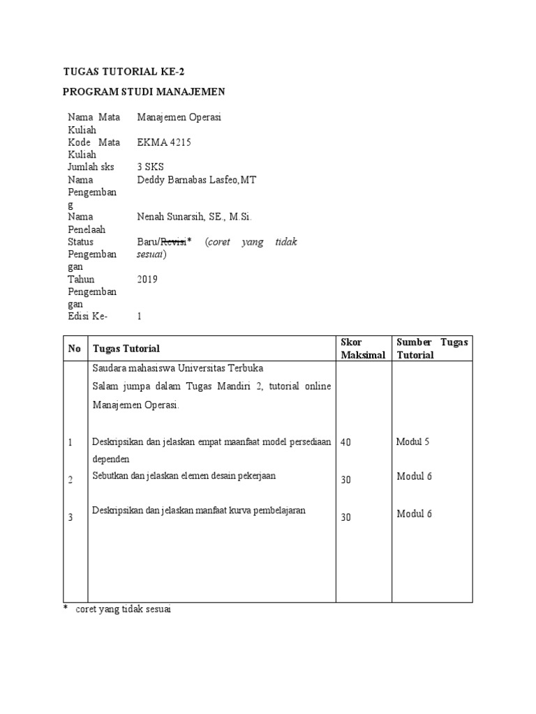 Manfaat Model Persediaan dan Desain Pekerjaan | PDF