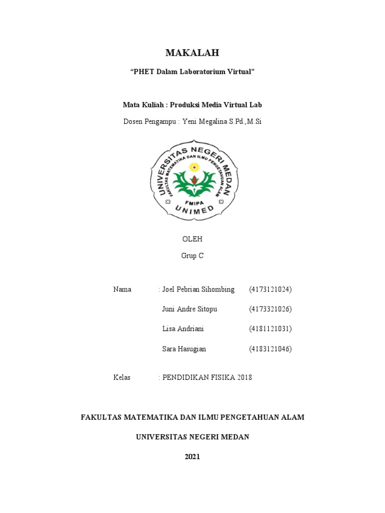 MAKALAH PHET Dalam Virtual | PDF