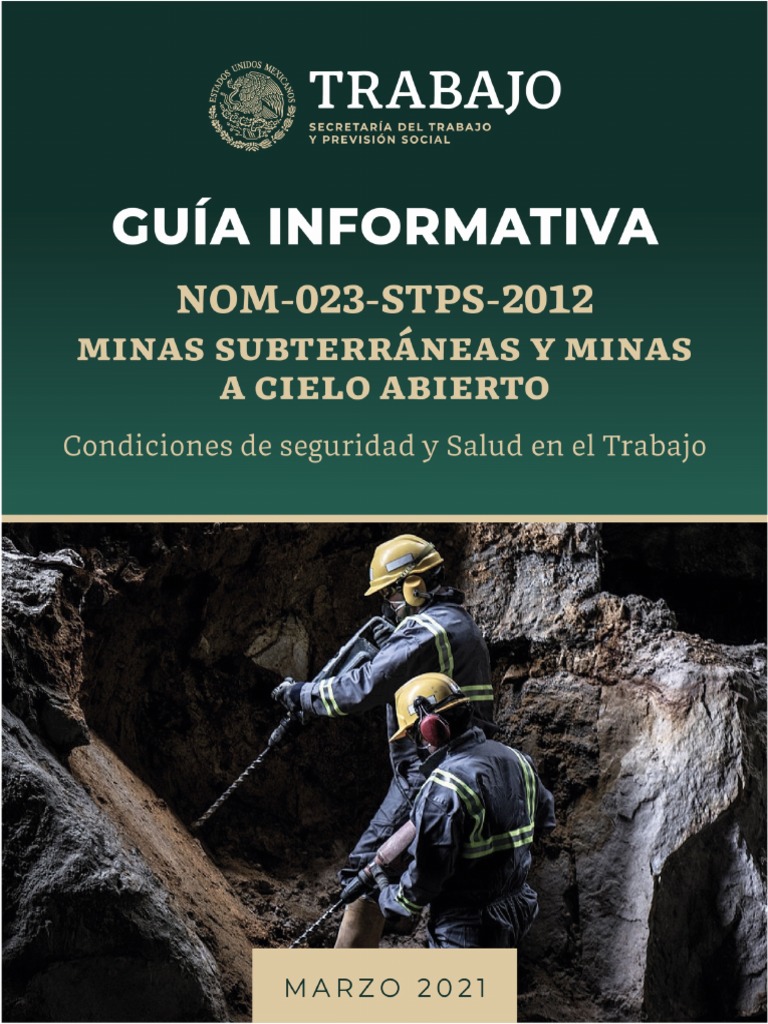 Guia Informativa Nom-023 | PDF | Minería de superficie | Minería