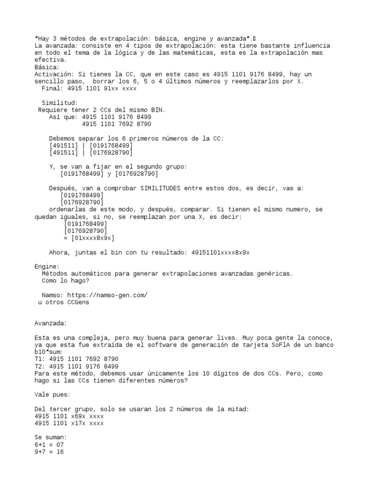 Cómo Extrapolar | PDF