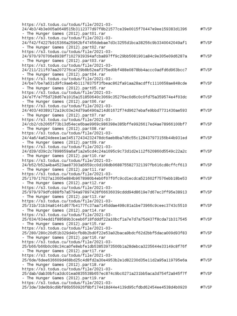 #TVSP - The Hunger Games (2012) | PDF