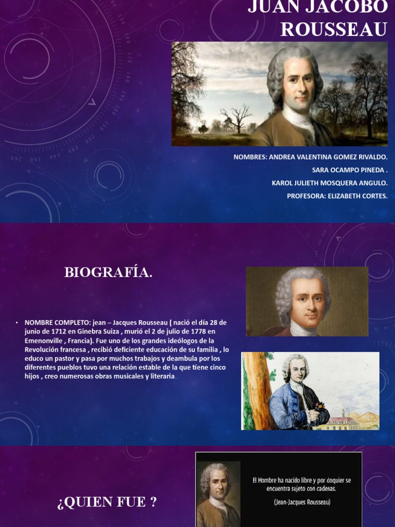 Biografía de Juan Jacobo Rousseau | PDF | Jean-Jacques Rousseau | Moralidad