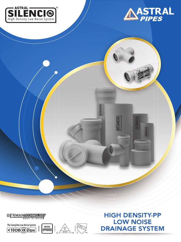 High Density-Pp Low Noise Drainage System: Astral Poly Technik Limited ...