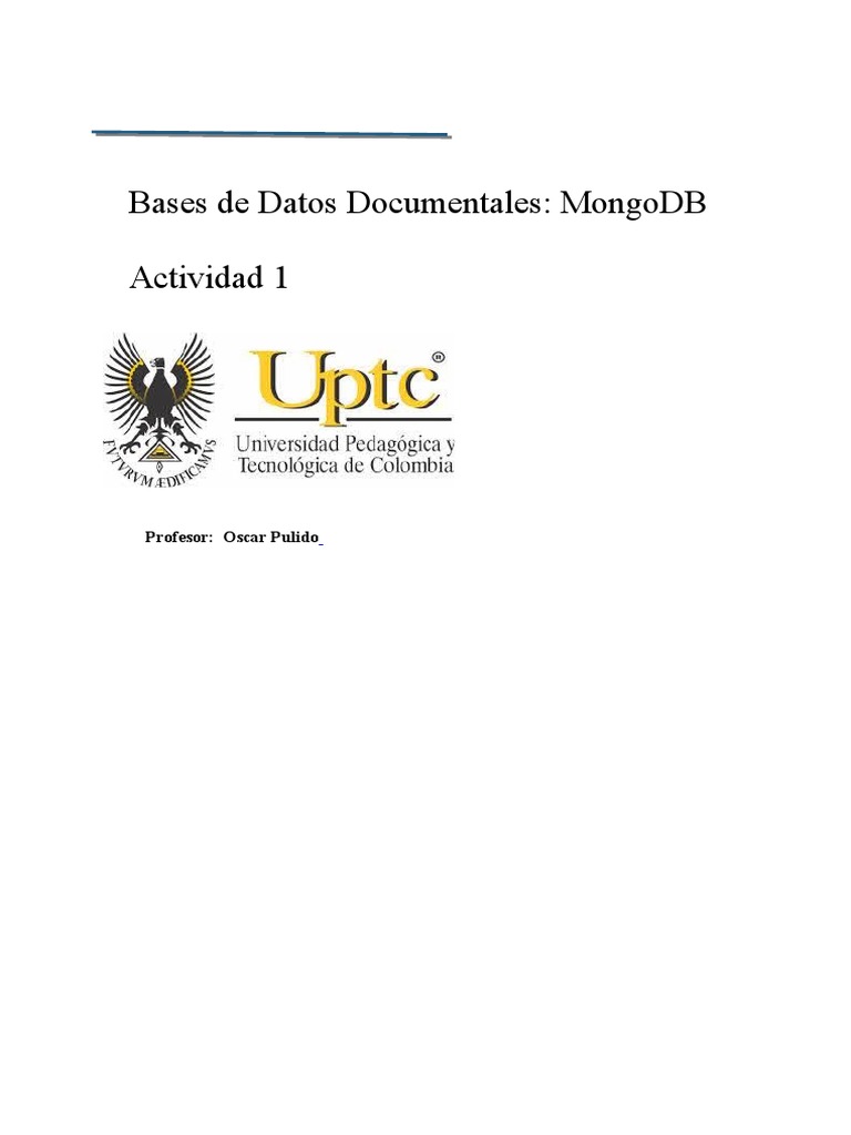 6 Actividad 1 Mongo | Descargar gratis PDF | Mongo Db | Bases de datos