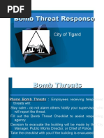 SOP For Bomb Threat | PDF | Fire Safety | Emergency Evacuation