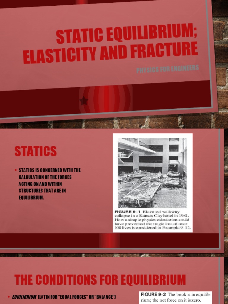 Static Equilibrium Elasticity and Fracture: Physics For Engineers | PDF ...