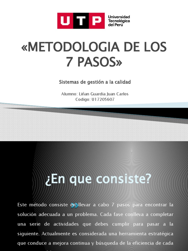 Metodologia de Los 7 Pasos | PDF | Presupuesto | Metodología