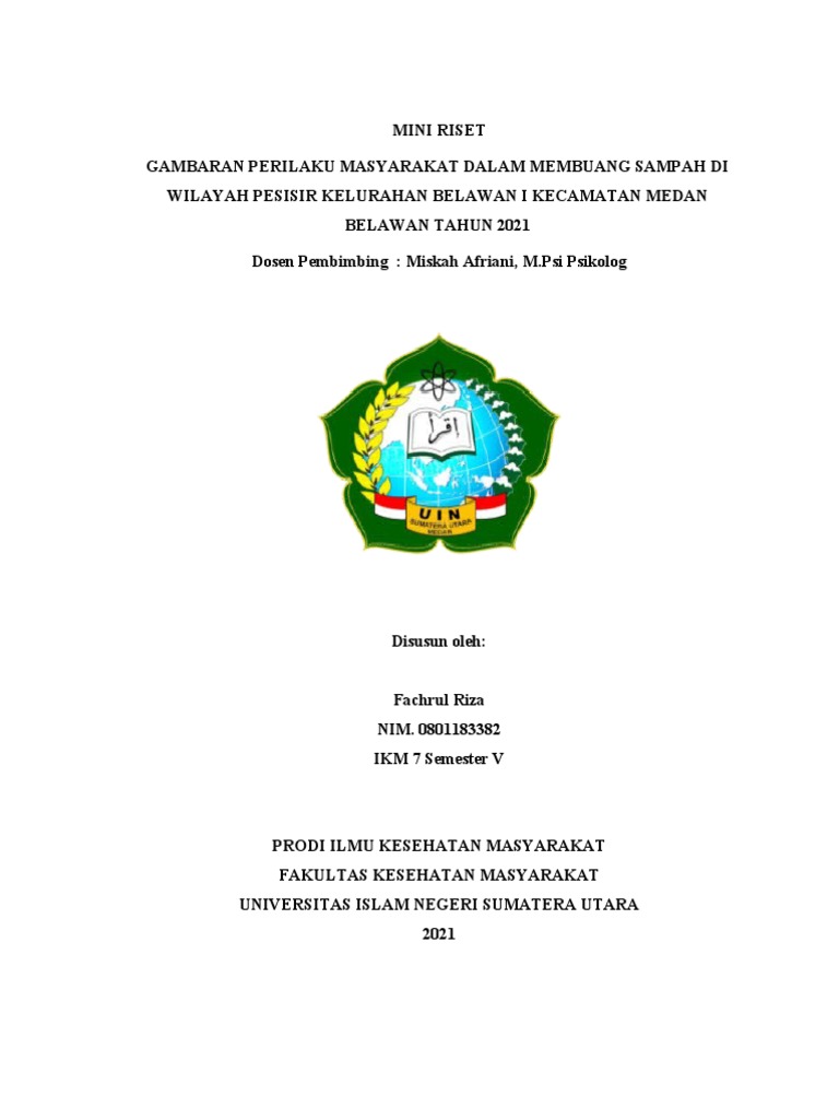 MINI RISET (BAB I - Latar Belakang, BAB II - Tinjauan Pustaka) | PDF