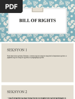 Bill of Rights Tagalog | PDF
