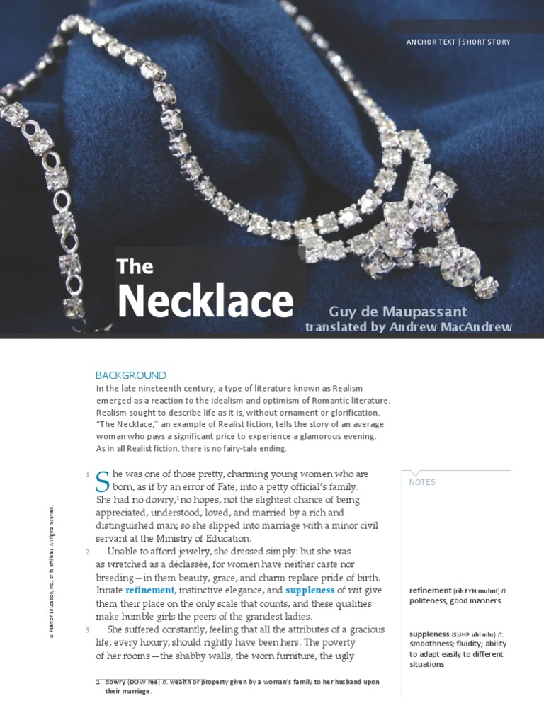 Necklace: Guy de Maupassant | PDF | Jewelry | Design