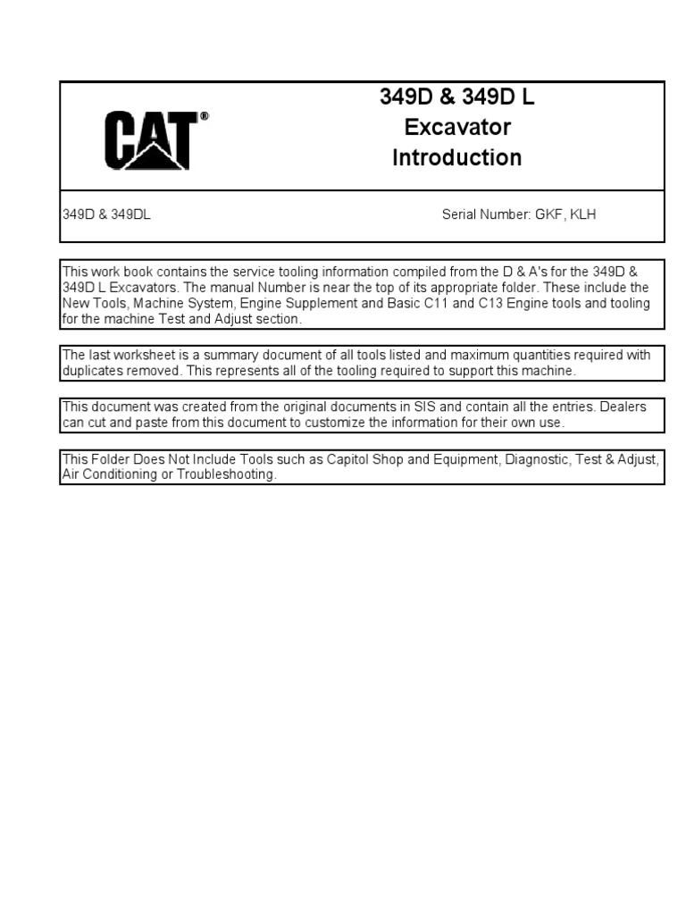349D 349D Tool List | PDF | Engines | Propulsion