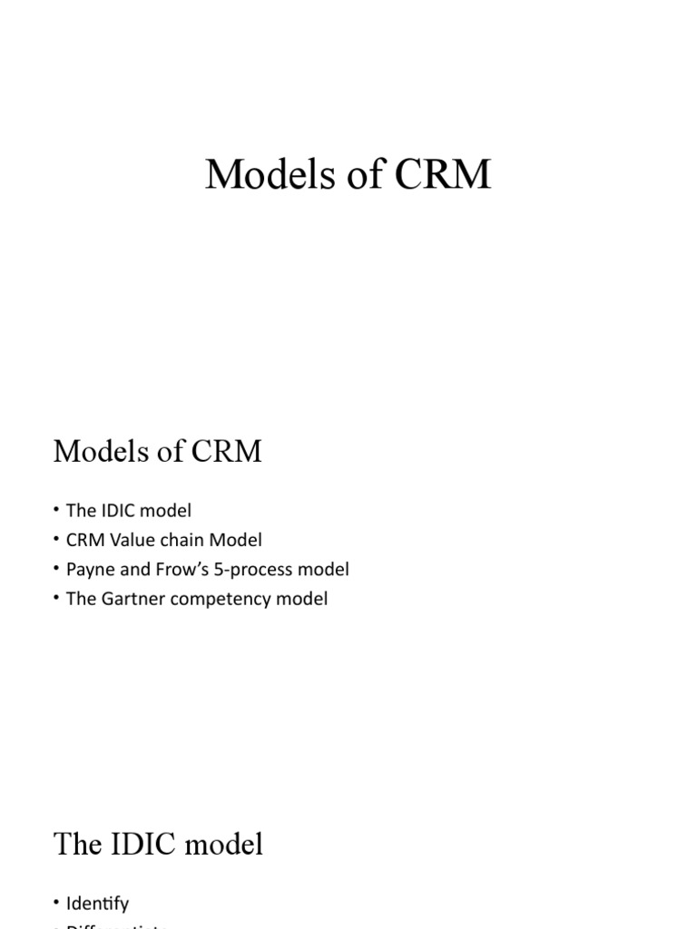 Models of CRM | PDF