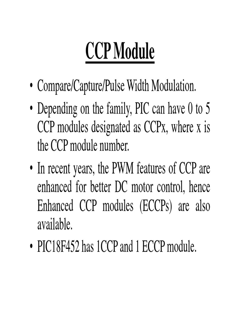 CCP Module | PDF
