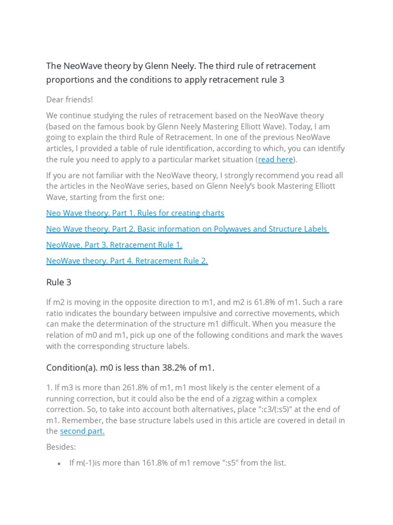 5.the NeoWave Theory by Glenn Neely | PDF | Business | Teaching Mathematics