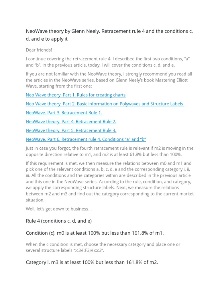 7.NeoWave Theory by Glenn Neely | PDF | Business