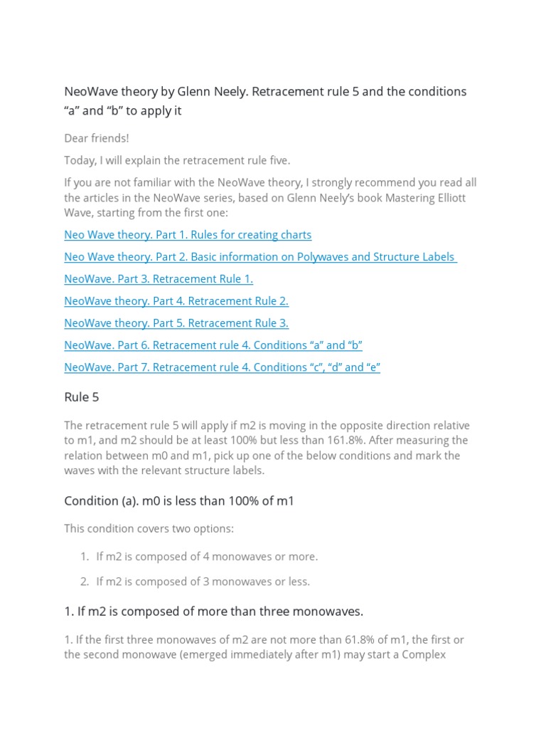 8.NeoWave Theory by Glenn Neely | PDF | Business