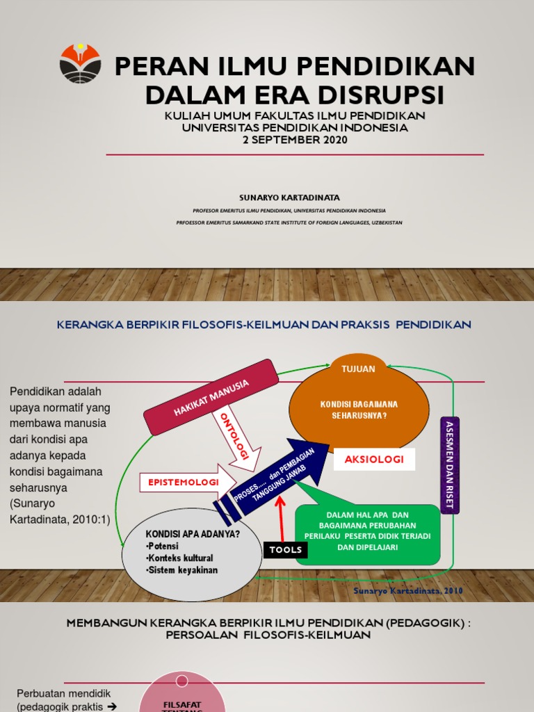 Pendidikan dan Peran dalam Era Disrupsi | PDF