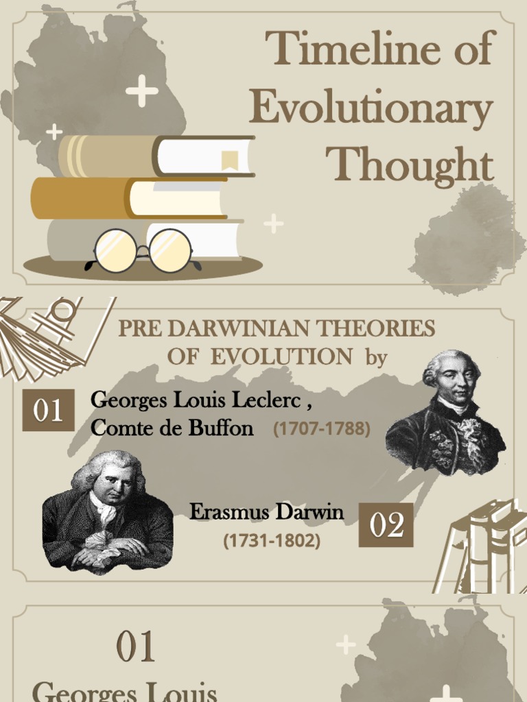 Timeline of Georges Louis Leclerc and Erasmus Darwin | PDF