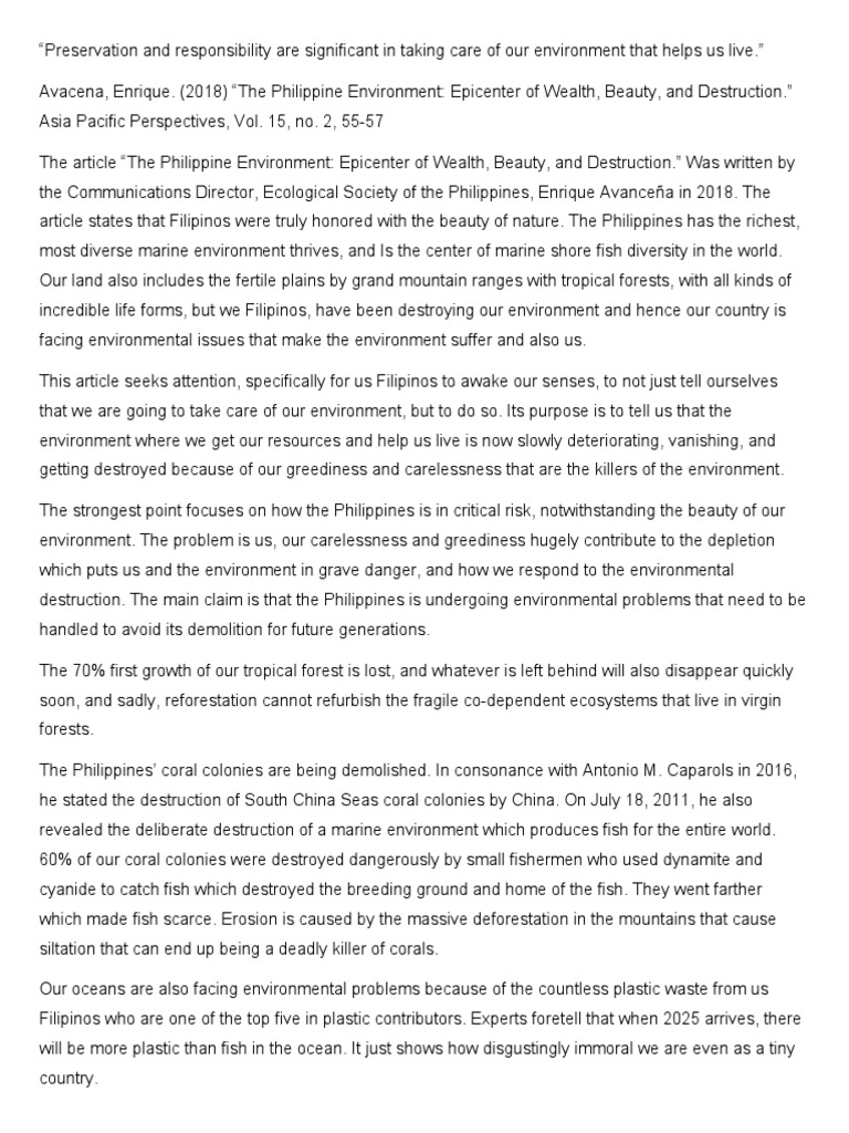 Science Article Review | PDF | Philippines | Climate Change