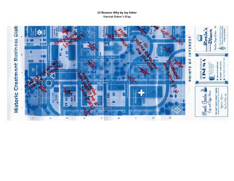 13 Reasons Why Map