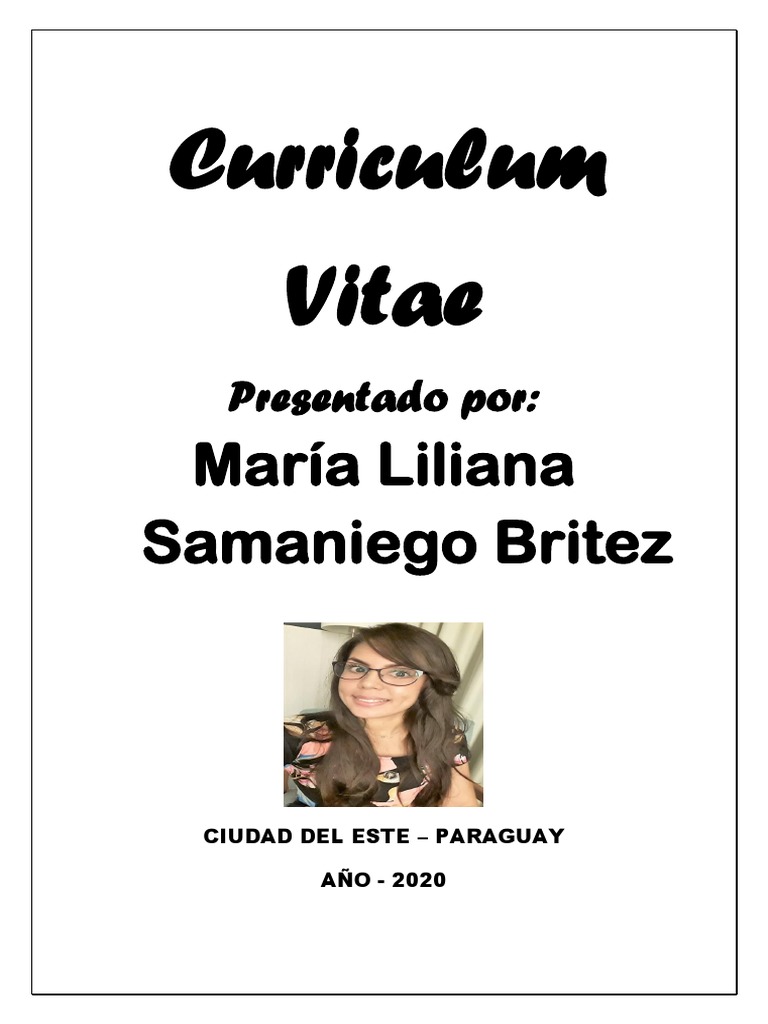 Curriculum Vitae: Presentado Por | PDF | Etapas educativas | Educación avanzada