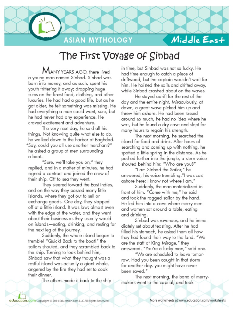 M The First Voyage of Sinbad: Middle East | PDF | Water Transport ...