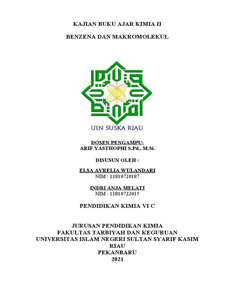 Benzena Dan Makromolekul - Kbak 2 - Kel. 9 | PDF