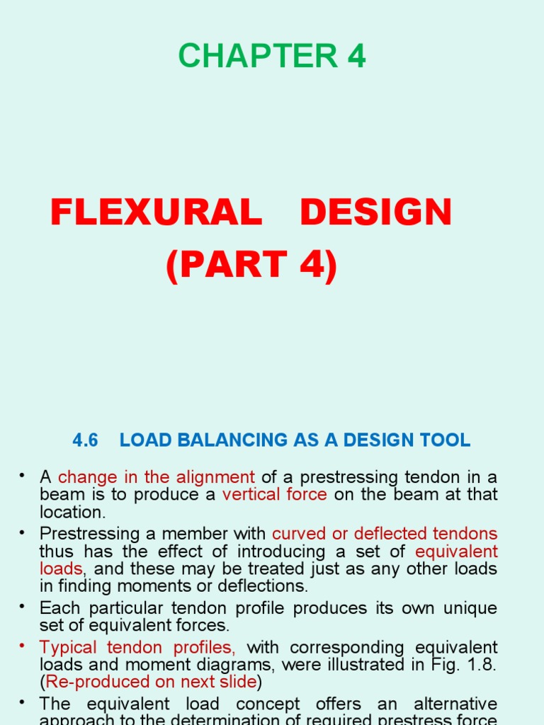 Chapter 4 Flexural Design - (Part 4) | PDF | Prestressed Concrete ...