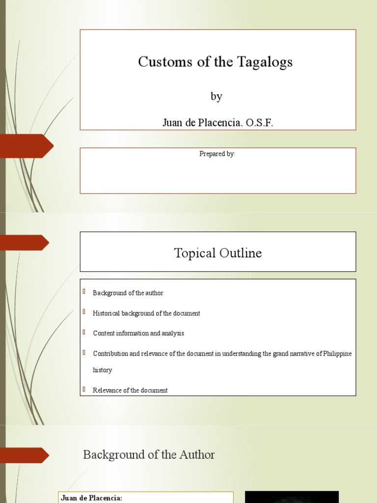 Customs of the Tagalogs: Insights into the Social Organization, Beliefs ...