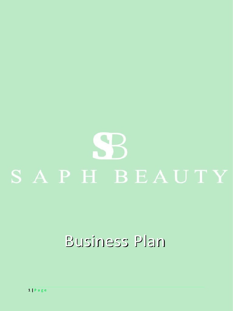 Business Plan | PDF | Cosmetics | Chemicals