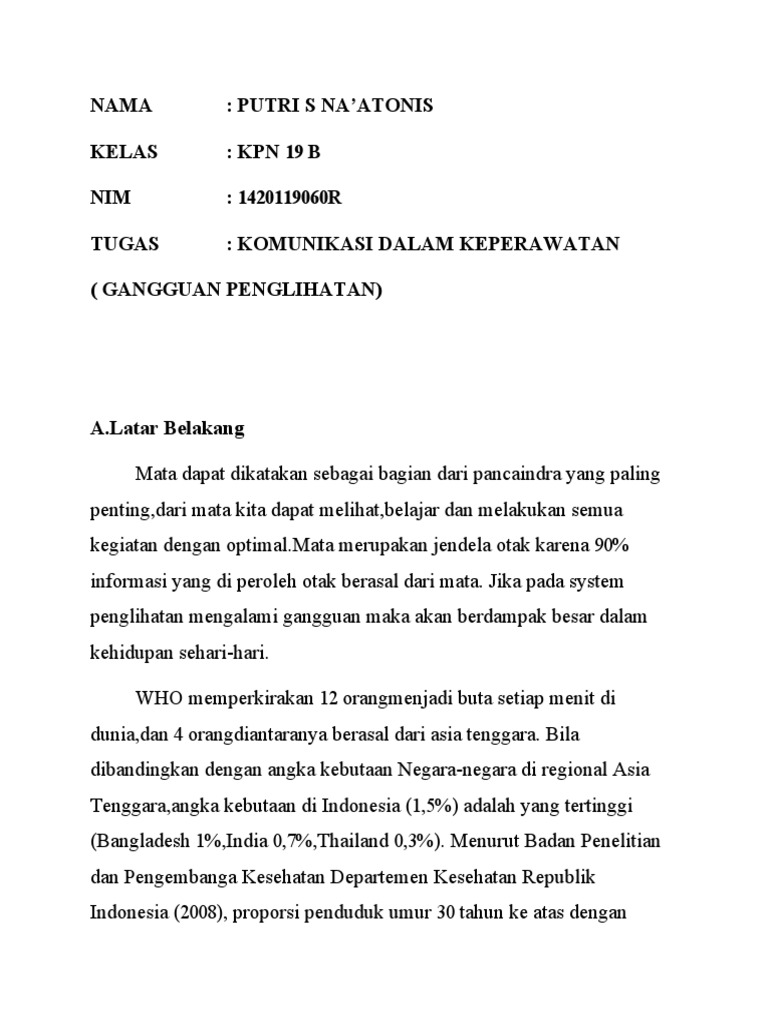 Contoh Kasus (KDK II) | PDF