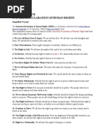 30 Basic Human Rights List | PDF | History