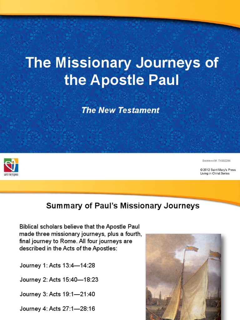 Journey of St. Paul | PDF | Paul The Apostle | Christianity Related ...
