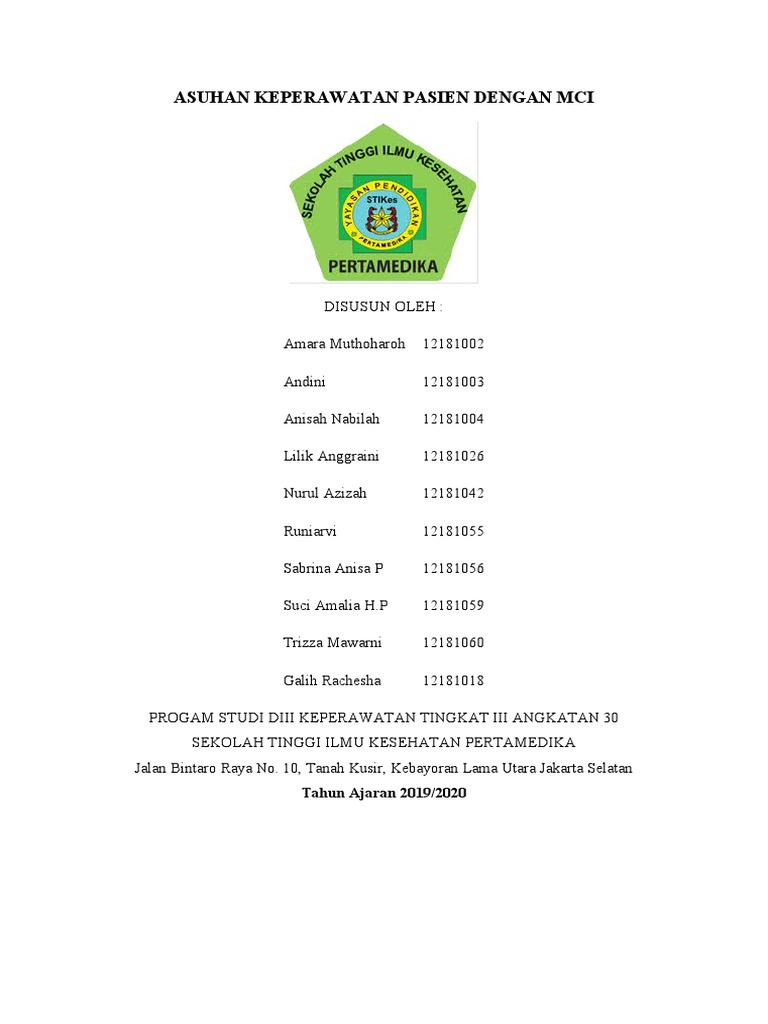 Askep Dengan Mci | PDF