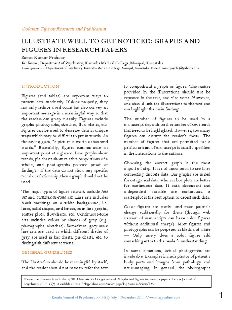 Illustrate Well To Get Noticed Graphs and Figures in Research Papers ...