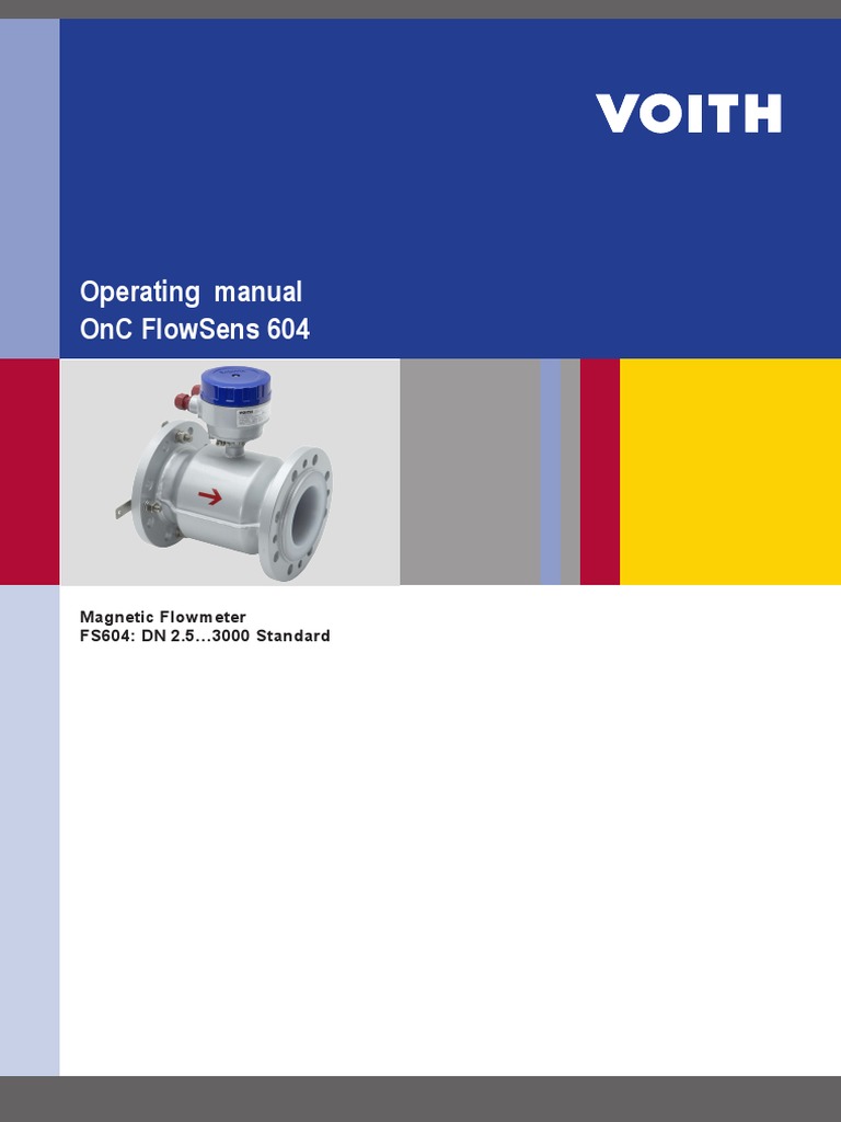 Operating Manual Onc Flowsens 604 | PDF | Flow Measurement | Inductor