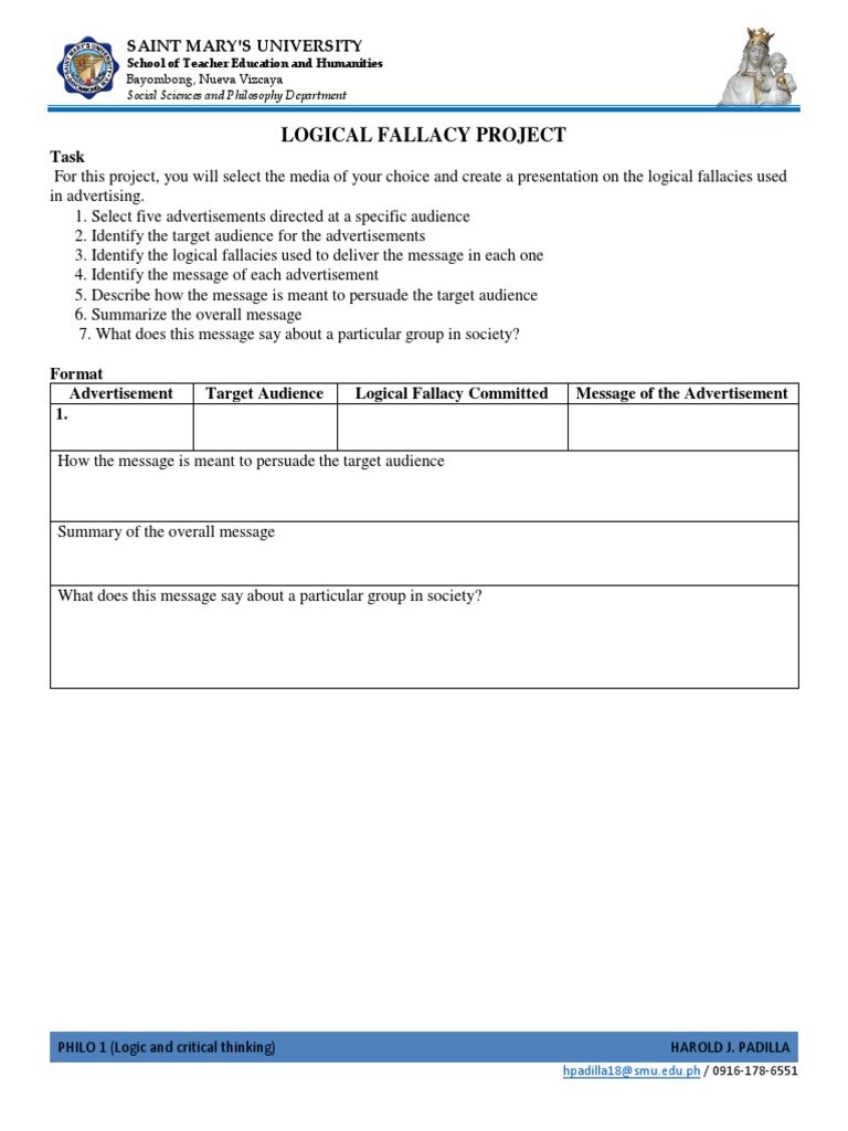 Fallacy Project | PDF