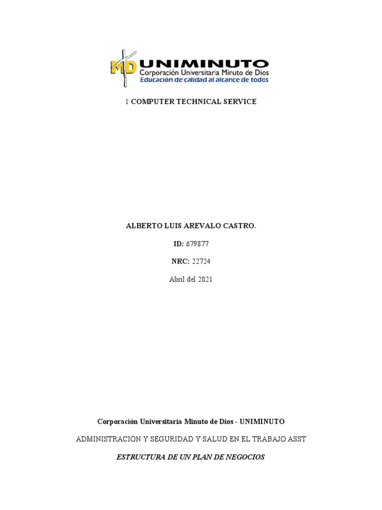 Portada Y Subportada Uniminuto | PDF