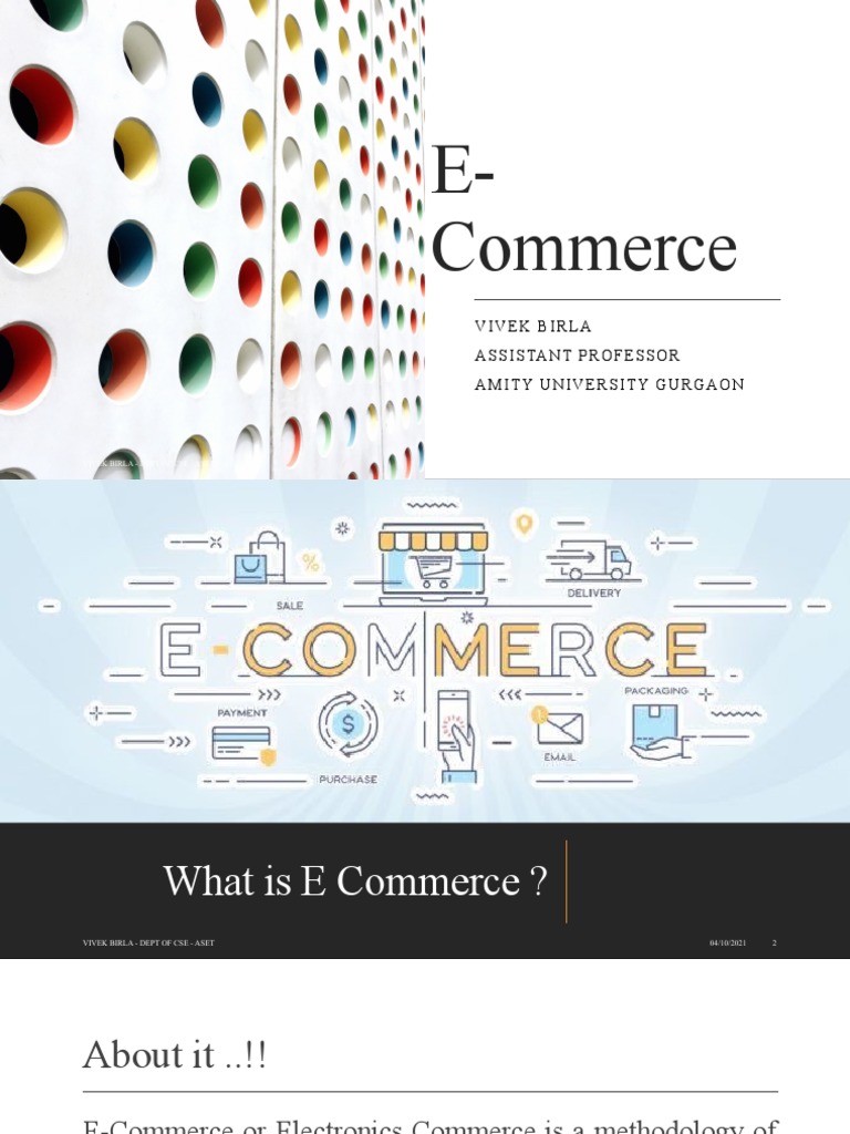 E-Commerce PPT - Basics | PDF | E Commerce | Business