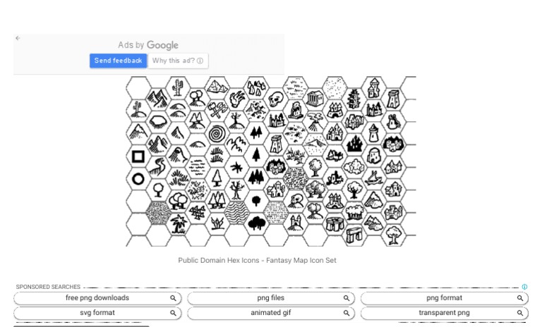 Public Domain Hex Icons - Fantasy Map Icon Set - Full Size PNG Download - SeekPNG | PDF