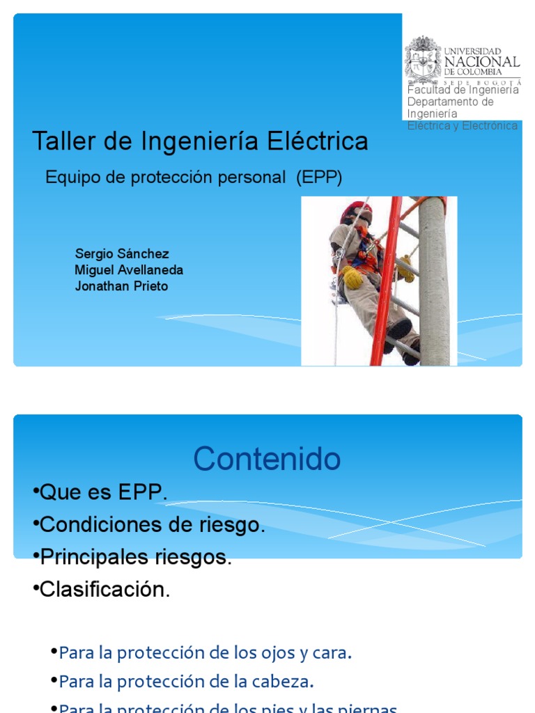 Presentacion Epp F | PDF | Guante | Naturaleza