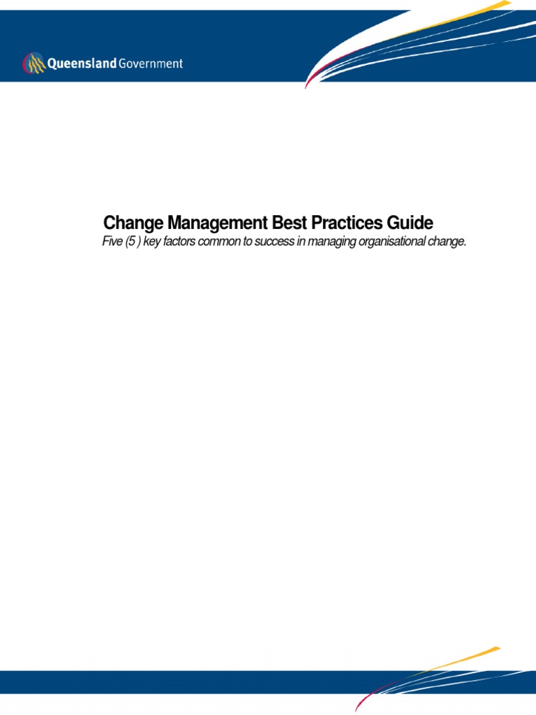 Change Management Success Factors Guide | PDF | Competence (Human ...