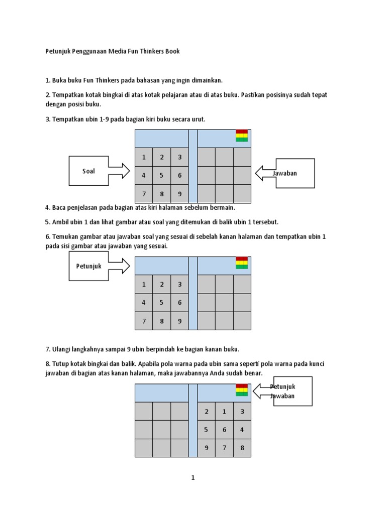 Panduan Penggunaan Fun Thinkers Book | PDF | Seni