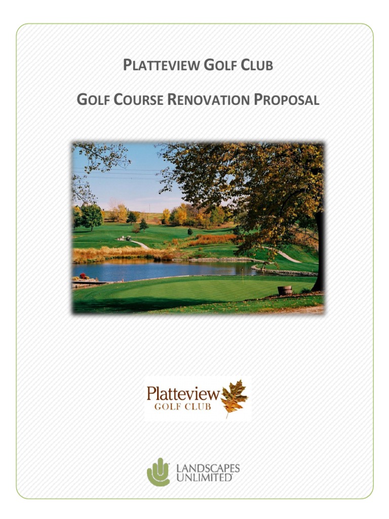 Course Renovation Proposal | PDF | Golf Course | Ball And Bat Games