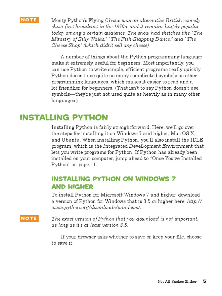 Installing Python On Windows 7 and Higher | PDF | Mac Os | Double Click