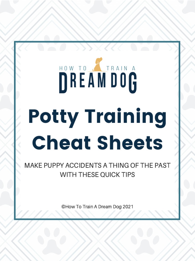 Puppy Potty Training Cheat Sheet | PDF | Dogs