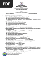 HOPE Grade 11 First Quarter Examination | PDF | Physical Fitness ...