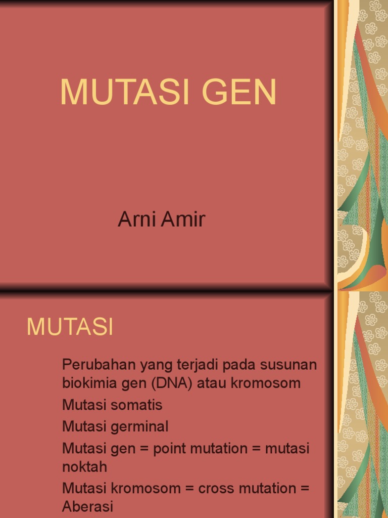 Mutasi Gen | PDF