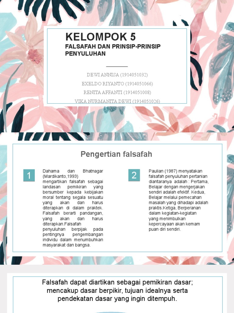 DDPK Kelompok 5 (Falsafah Dan Prinsip Penyuluhan) | PDF