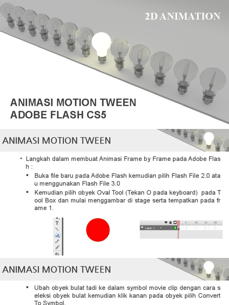 Materi-Animasi Motion Tween Adobe Flash Cs5 | PDF